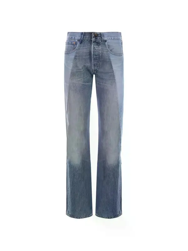 LUTZ HUELLE Asymmetric-hem Regular-fit Jeans