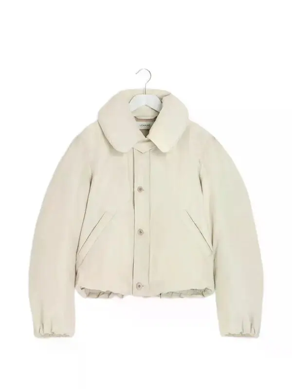 LEMAIRE Oversized Padded Button-up Jacket - Neutrals