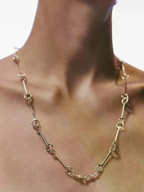 MARIE LICHTENBERG Diamond Stick-chain Necklace