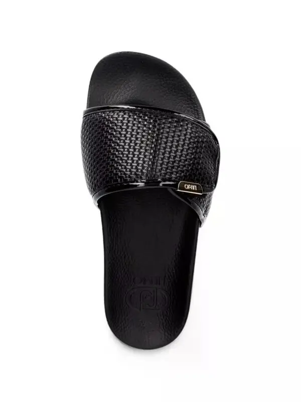 Liu Jo Woven-effect Platform Slides