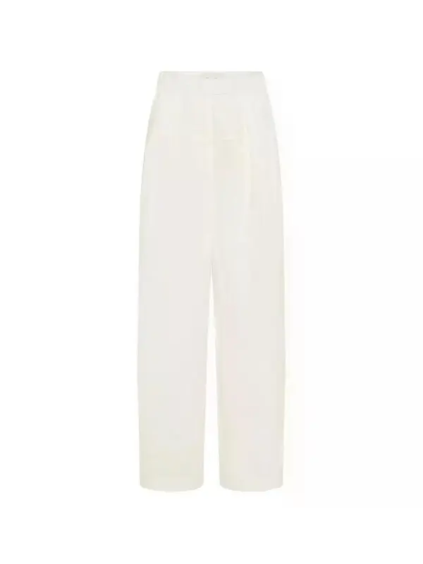 ST. AGNI Pleated Wide-leg Trousers