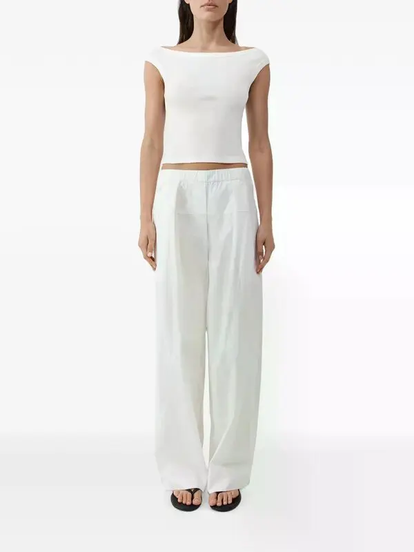 ST. AGNI Pleated Wide-leg Trousers