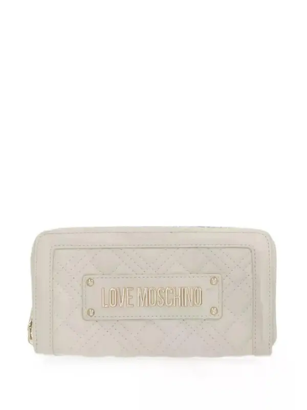 Moschino Quilted Logo-plaque Wallet