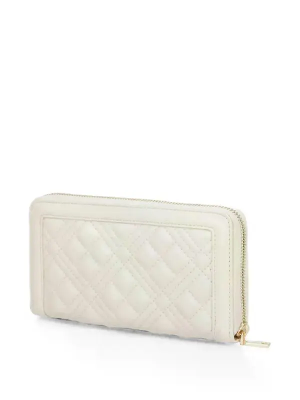 Moschino Quilted Logo-plaque Wallet