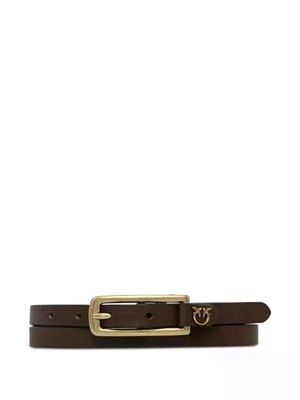 Pinko Love Birds Buckle Belt - Brown