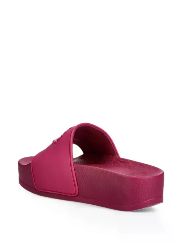 Liu Jo Embossed-logo Platform Slides