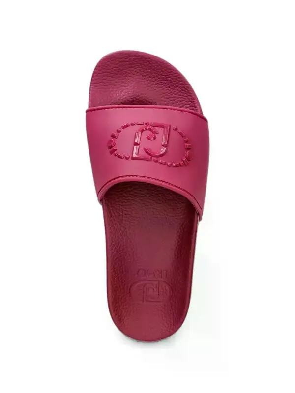 Liu Jo Embossed-logo Platform Slides