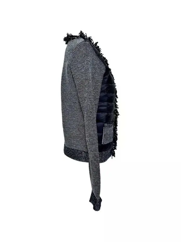Moncler Tweed-print Down Jacket