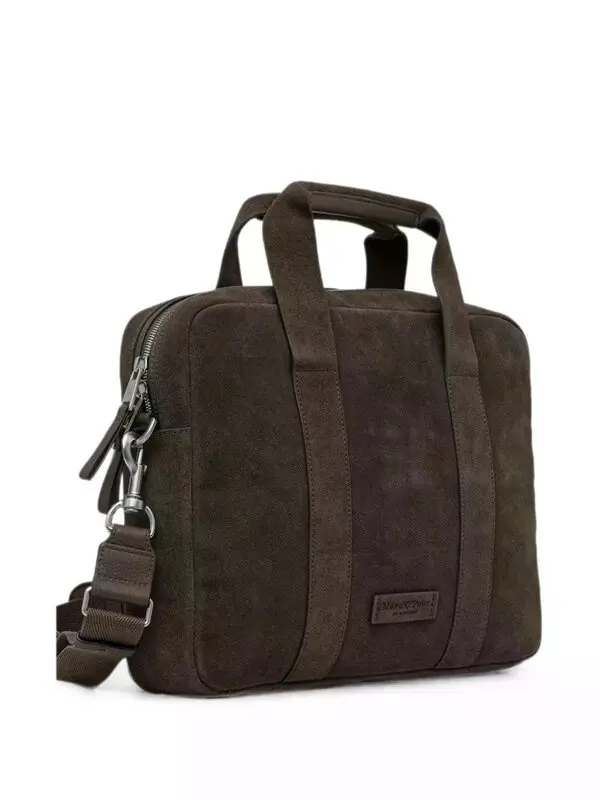 Marc O'polo Suede Logo-patch Briefcase