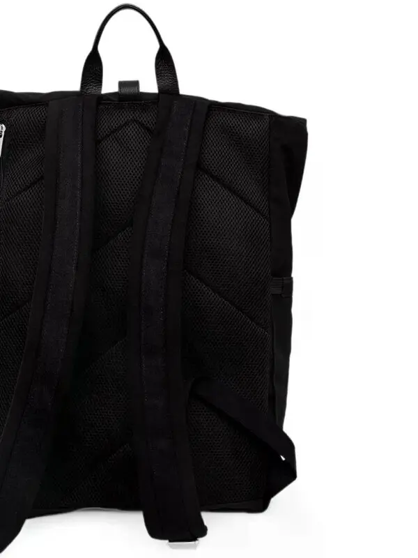 Marc O'polo Roll-top Backpack With Calf-leather Trim