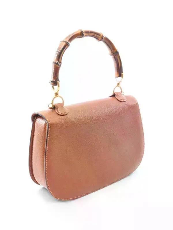 Gucci 2000s Bamboo Turn-lock Tote Bag