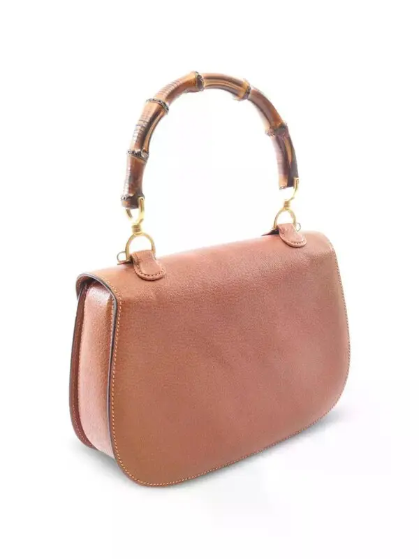 Gucci 2000s Bamboo Turn-lock Tote Bag