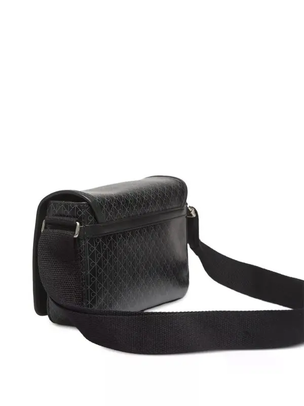 Calvin Klein Monogram-print Foldover-top Crossbody Bag