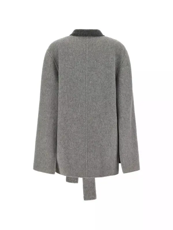 Alberta Ferretti Cape-sleeve Belted Cardigen-coat