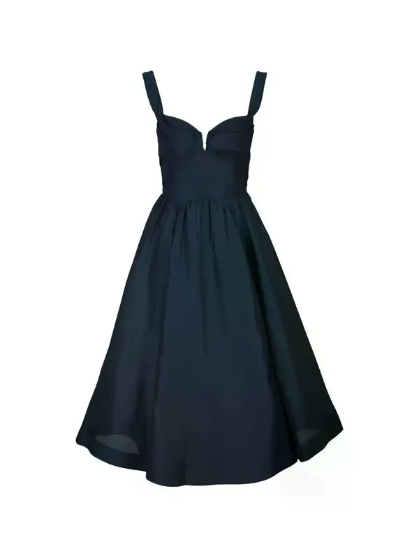 Zimmermann Rebellion Sweetheart-neck Midi Dress - Blue
