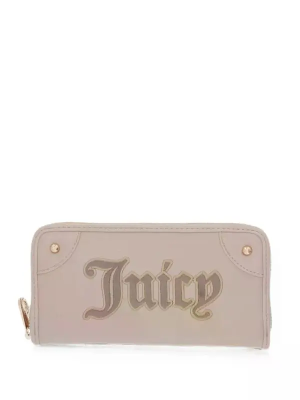 Juicy Couture Candy Logo-patch Zip-around Wallet - Neutrals
