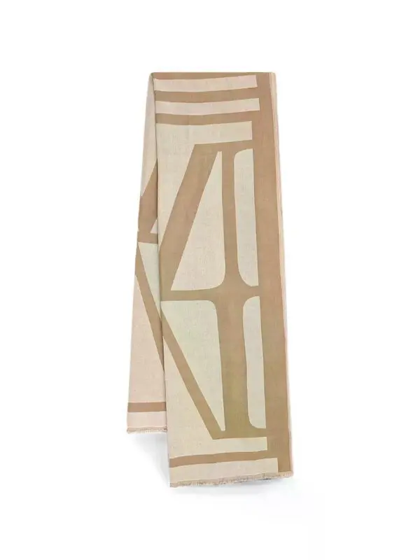 Marc O'polo Logo-print Frayed Scarf