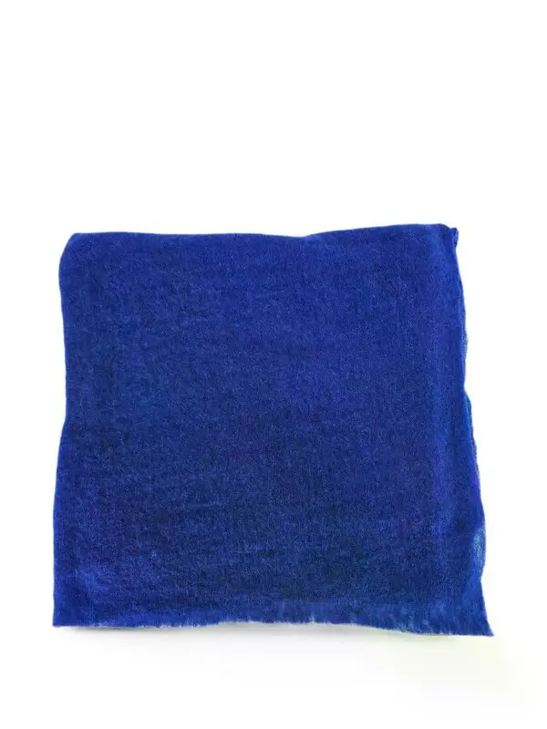 Botto Giuseppe Fine-knit Cashmere Scarf - Blue