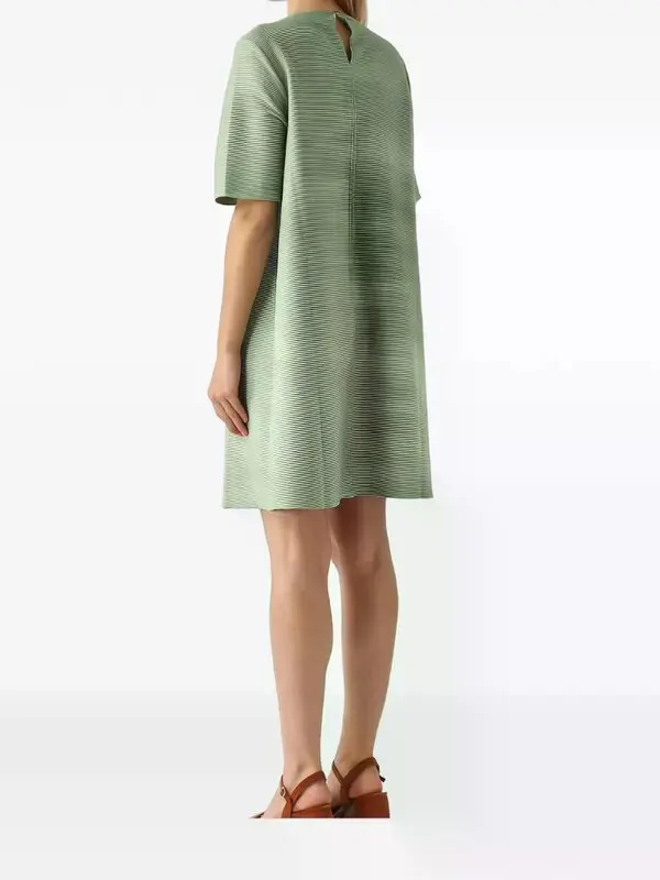 Max Mara Textured Flared Mini Dress