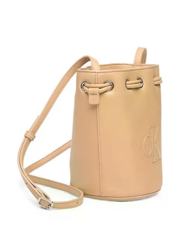 Calvin Klein Logo-embossed Drawstring Bucket Bag