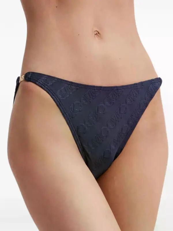 Michael Kors Logo Plaque Bikini Bottoms - Blue