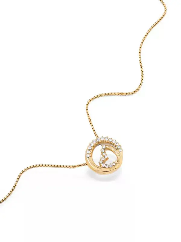 Guess Crystal-embellished Heart Motif Necklace