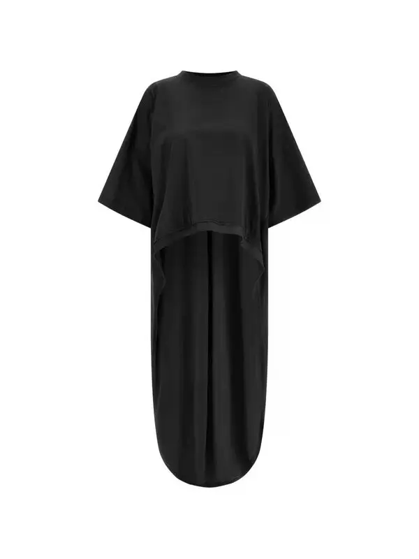 DI.LA3 PARI' Coda Asymmetrical-hem T-shirt - Black