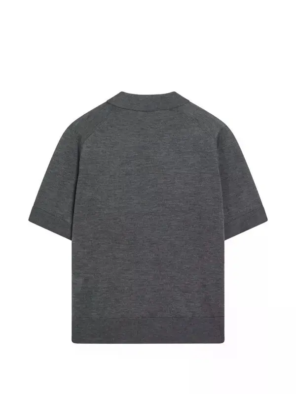 Loulou De Saison Short-sleeved Cashmere Polo Top