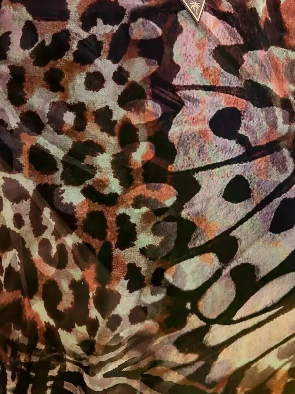 Guess Animal-print Fringed Pareo