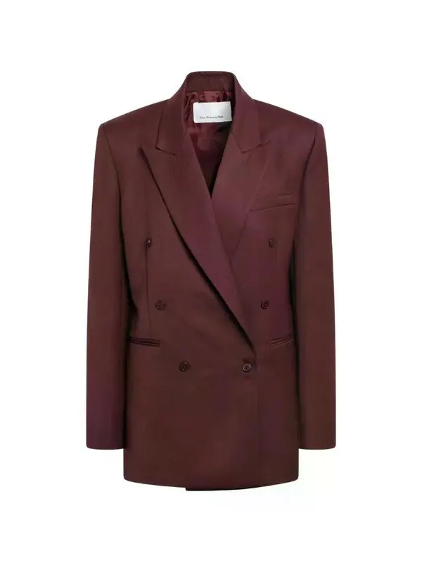 THE FRANKIE SHOP Double-breasted Blazer - Red