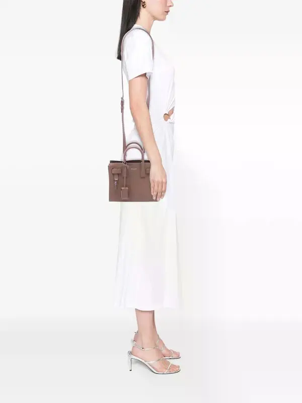 Saint Laurent 2016 Nano Grained Leather Sac De Jour Satchel