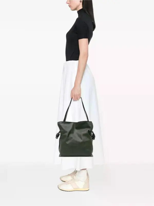 Loewe Calfskin Flamenco Knot Clutch Tote Bag