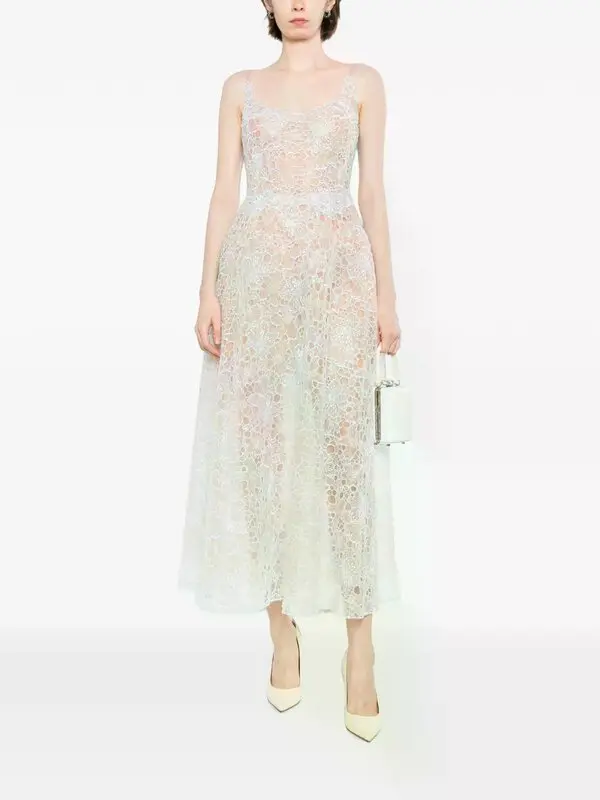 MONTSAND Floral-lace Midi Dress