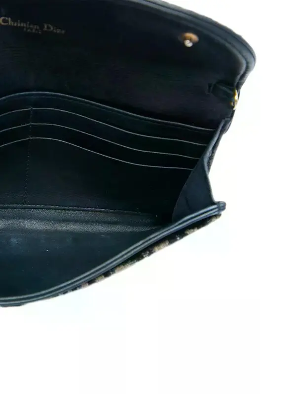 Dior Oblique Canvas Wallet On Chain Crossbody Bag - Blue
