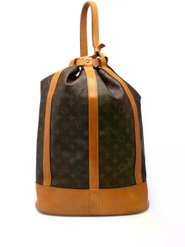 LOUIS VUITTON 1994 Monogram Randonnee Gm Backpack - Brown