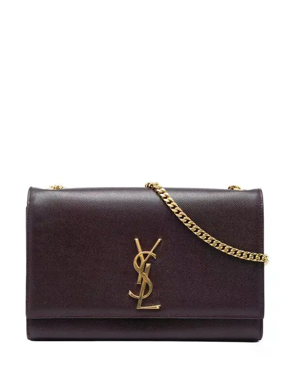Saint Laurent 2016 Medium Grain De Poudre Monogram Kate Crossbody Bag