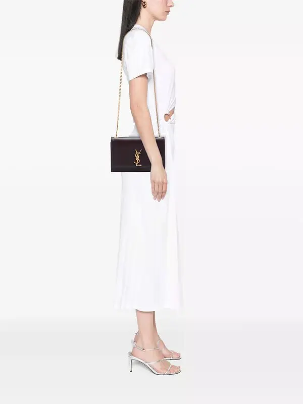 Saint Laurent 2016 Medium Grain De Poudre Monogram Kate Crossbody Bag