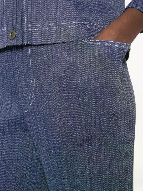 Issey Miyake Denim-effect Trousers