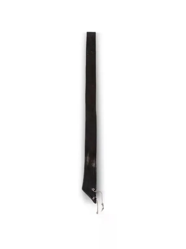ANN DEMEULEMEESTER Resi Charm-embellished Tie - Black