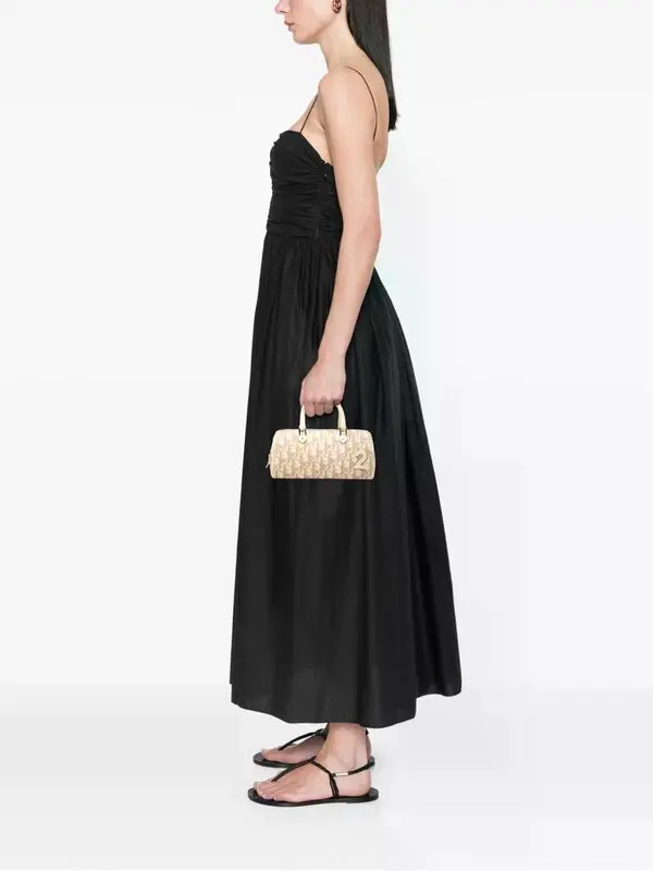 Dior 2005 Oblique Canvas Trotter Boston Bag - Brown