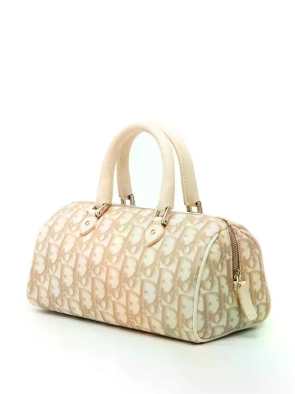 Dior 2005 Oblique Canvas Trotter Boston Bag