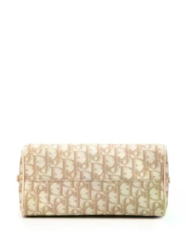 Dior 2005 Oblique Canvas Trotter Boston Bag