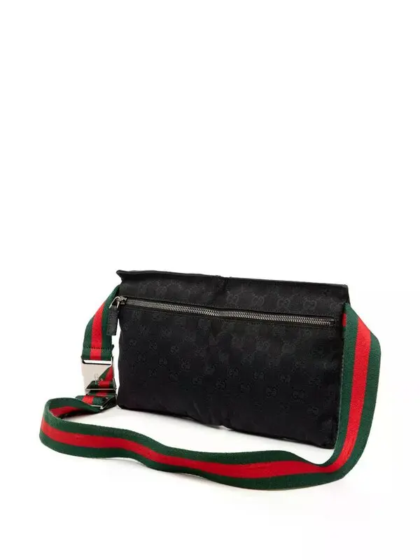 Gucci 2000-2015 Gg Canvas Web Double Pocket Belt Bag