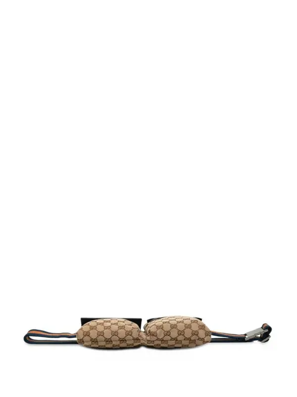 Gucci 2000-2015 Gg Canvas Web Double Pocket Belt Bag