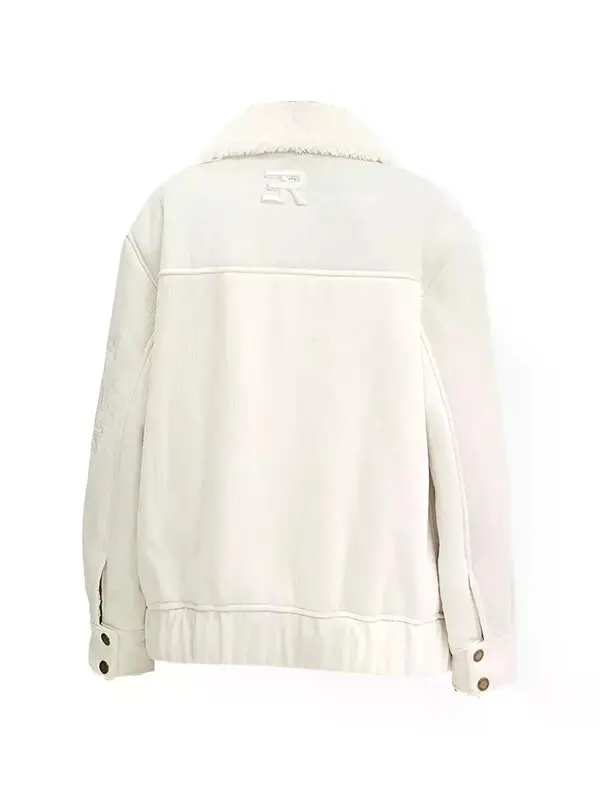 Ermanno Scervino Shearling-collar Embroidered Jacket