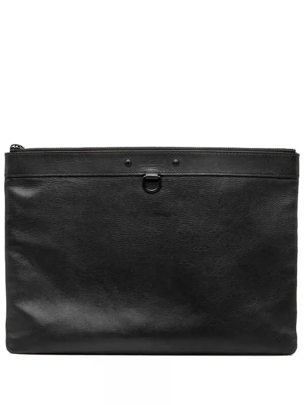 LOUIS VUITTON 2018 Monogram Shadow Discovery Pochette Clutch Bag - Black