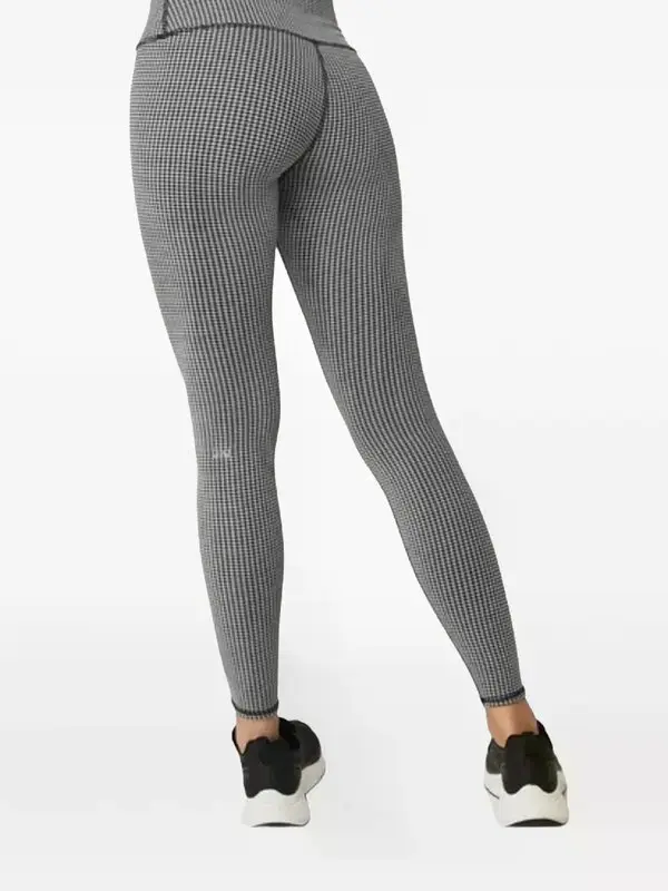 Alo Yoga Houndstooth-pattern Leggings - Black