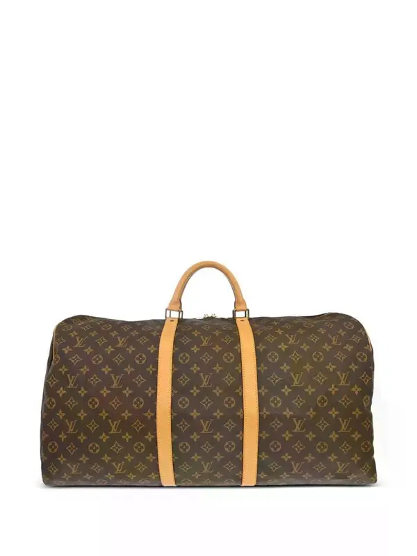 LOUIS VUITTON 1997 Monogram Keepall Travel Bag - Brown