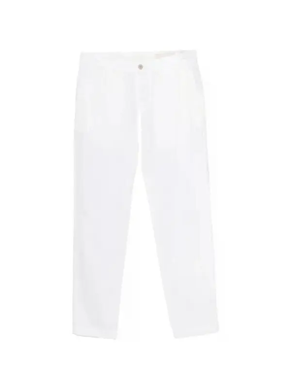 ORIGINAL VINTAGE Mid-rise Straight-leg Cotton Trousers