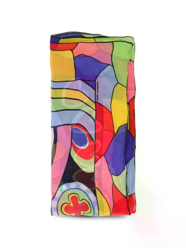 MARIO VALENTINO VINTAGE Pop Art-print Scarf